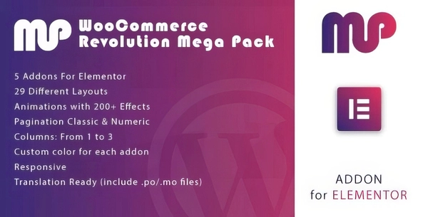 WooCommerce Revolution Mega Pack for Elementor 1.0 – DDgpl.com